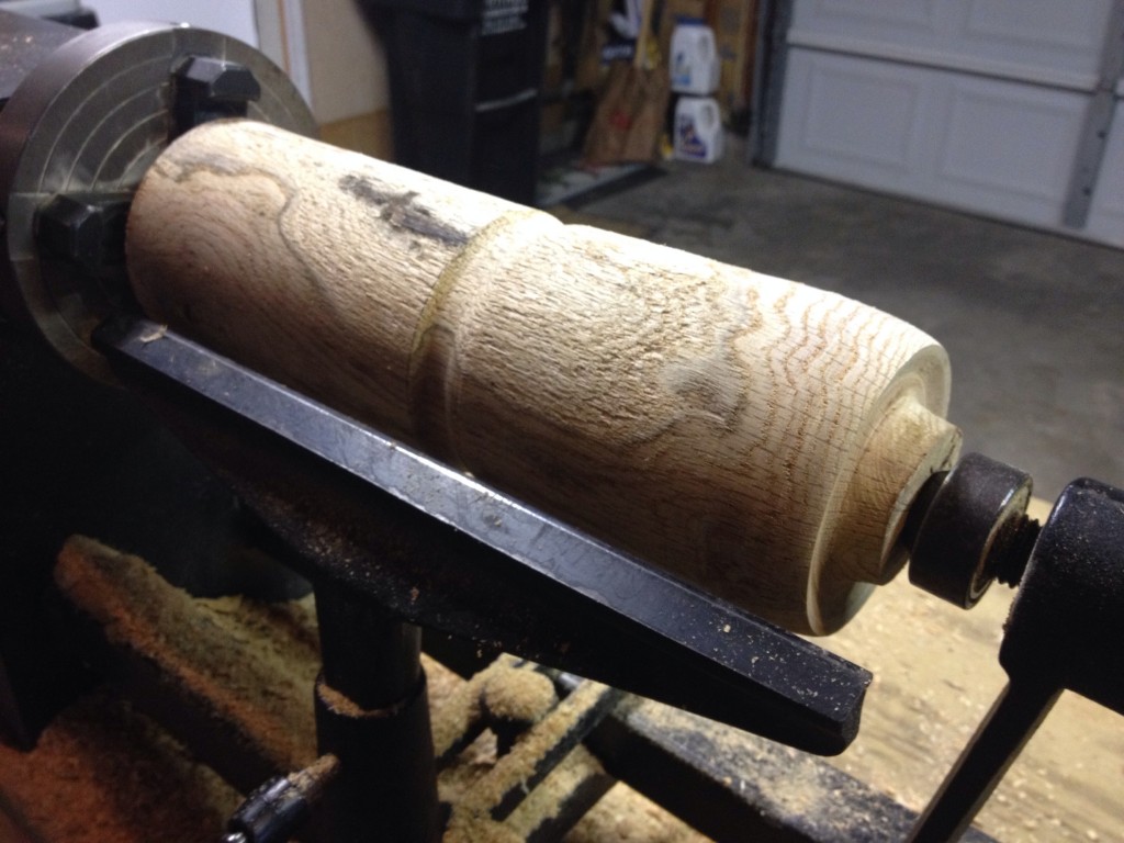 Oak Log + Wood Lathe = Wood Drinking Goblet and Coffee Mug - Brian Prom Blog