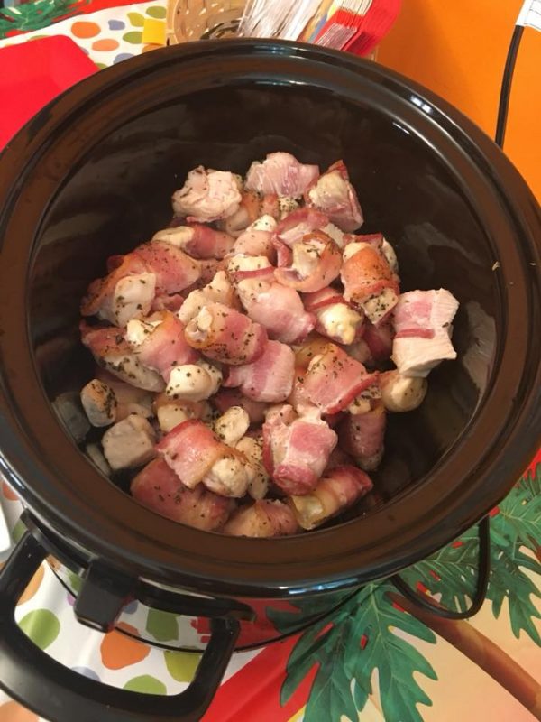 Bacon Wrapped Chicken Poppers - Brian Prom Blog