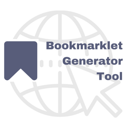 Bookmarklet Generator Tool - Brian Prom Blog