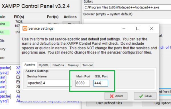 XAMPP Change Port for HTTP Requests with Apache - Brian Prom Blog
