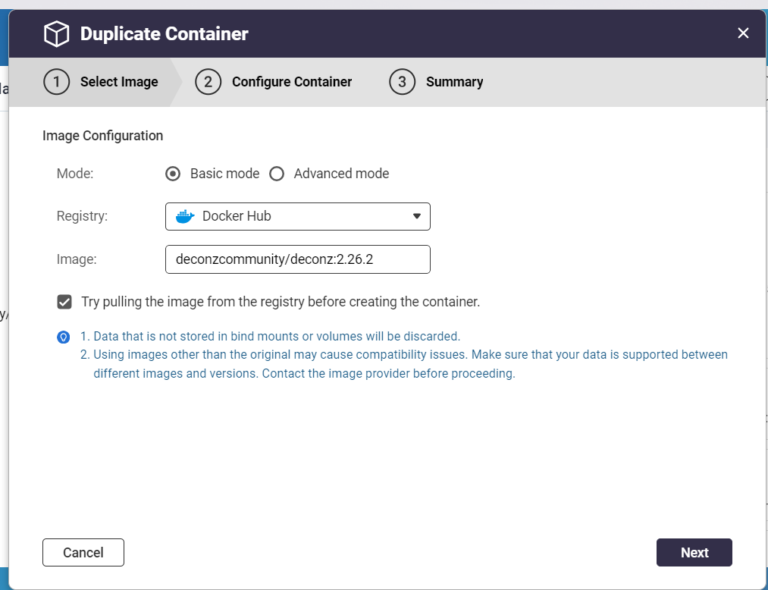 Update Container Version in QNAP Container Station 3 - Brian Prom Blog